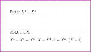 Factor X^4 – X^3 (problem with solution) – LUNLUN.COM