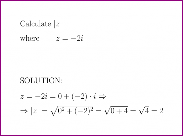 Calculate the modulus of a complex number (problem with solution) – article 1785 – LUNLUN.COM