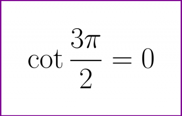 [Solved] What is the exact value of cotangent of 3 PI over 2 radians ...