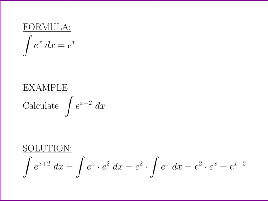 The antiderivative of e to x (formula and example) – LUNLUN.COM