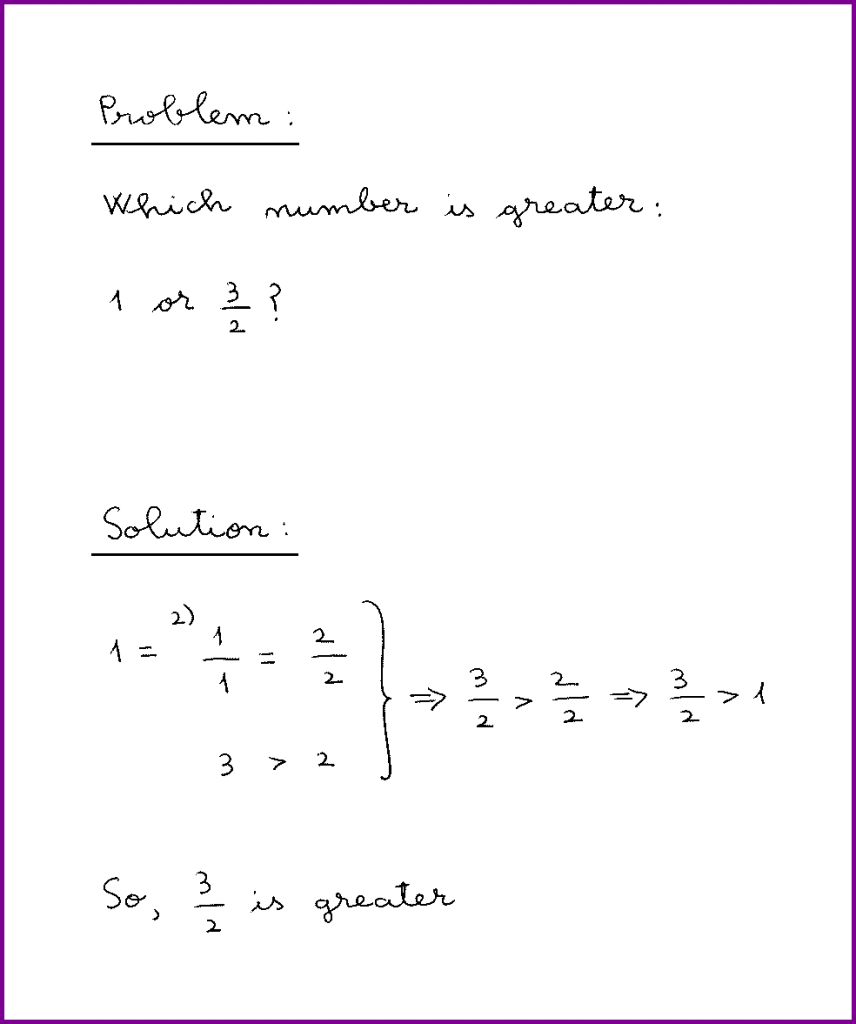 Which number is greater, 1 or 3 over 2? : compare two numbers – LUNLUN.COM
