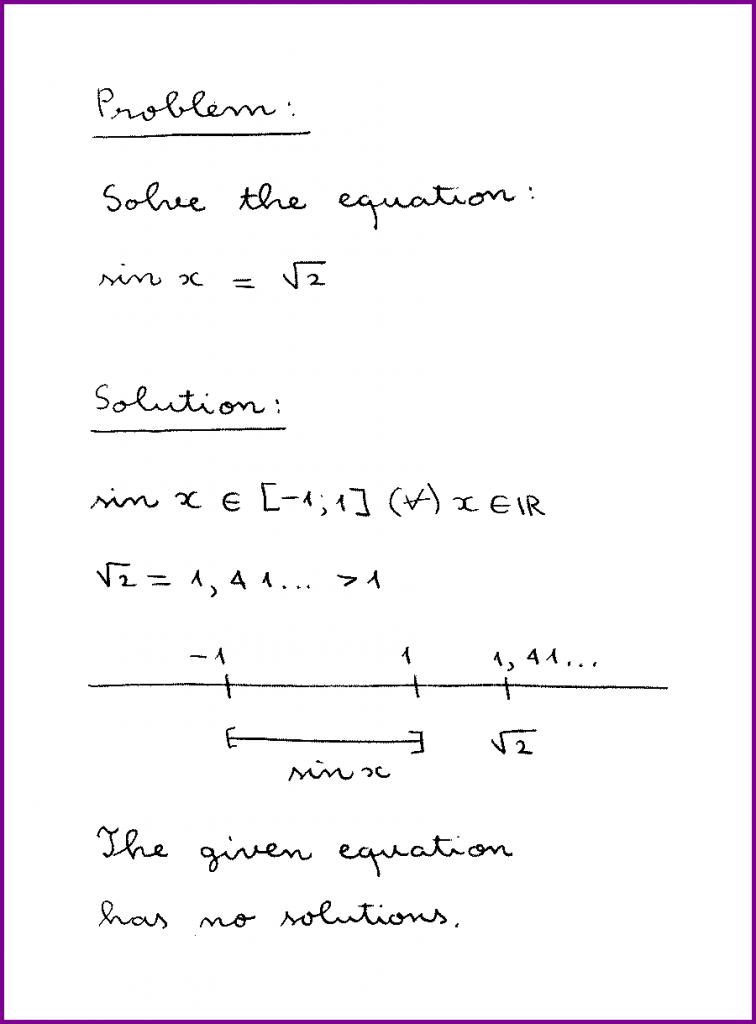 Solve the equation sin x = sqrt (2) (trigonometric equation) – LUNLUN.COM
